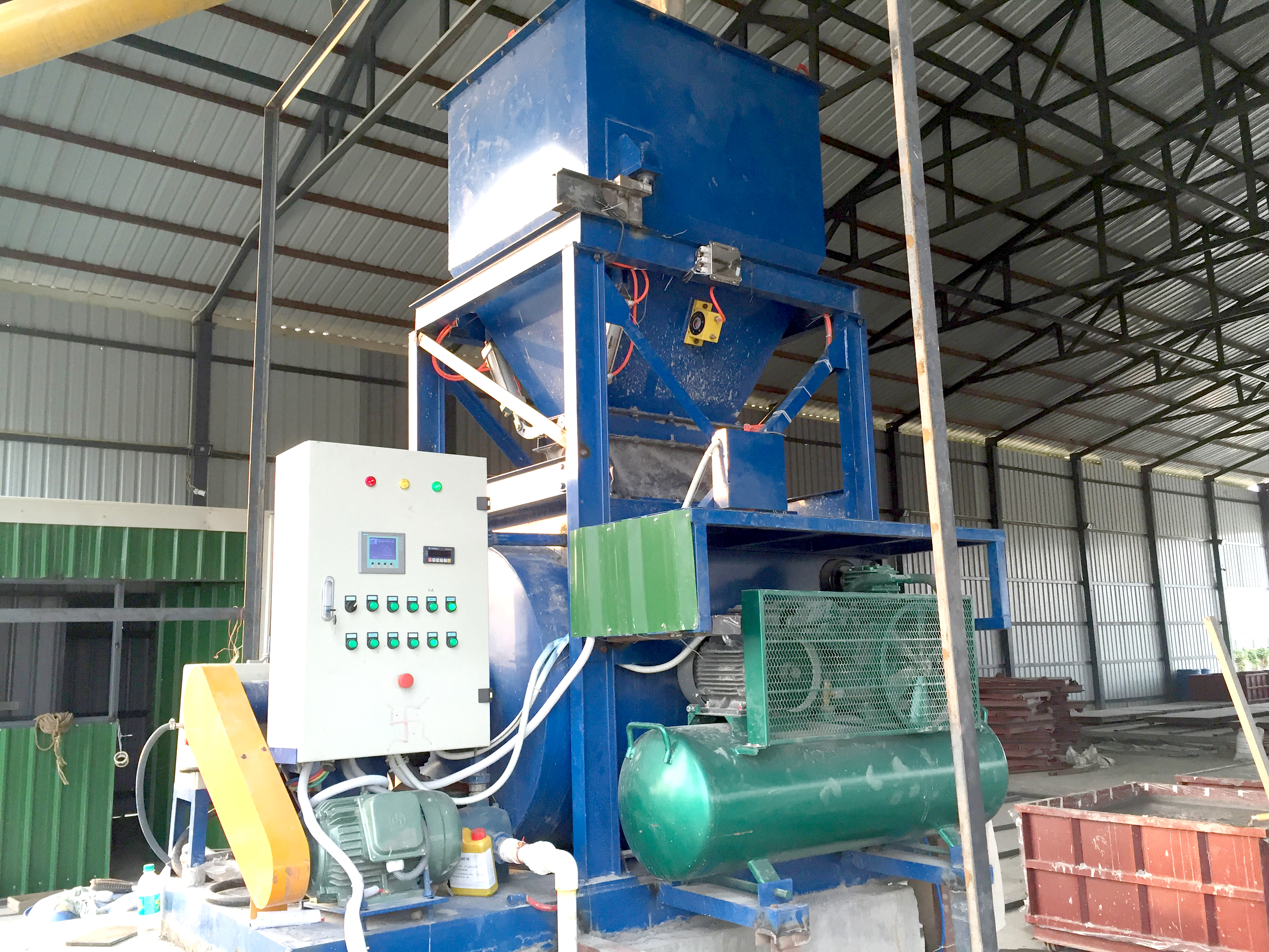 300m3 CLC block plant in India